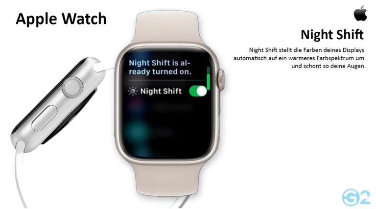 Die Apple Watch hat auch eine "Night Shift"-Funktion!